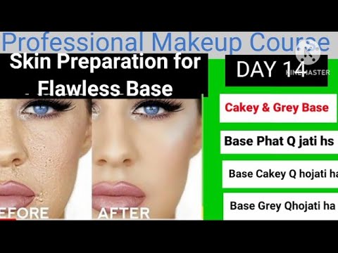 Day 14 Part 2 Professional Makeup Course How to Avoid Cakey Base 😯😯 - YouTube