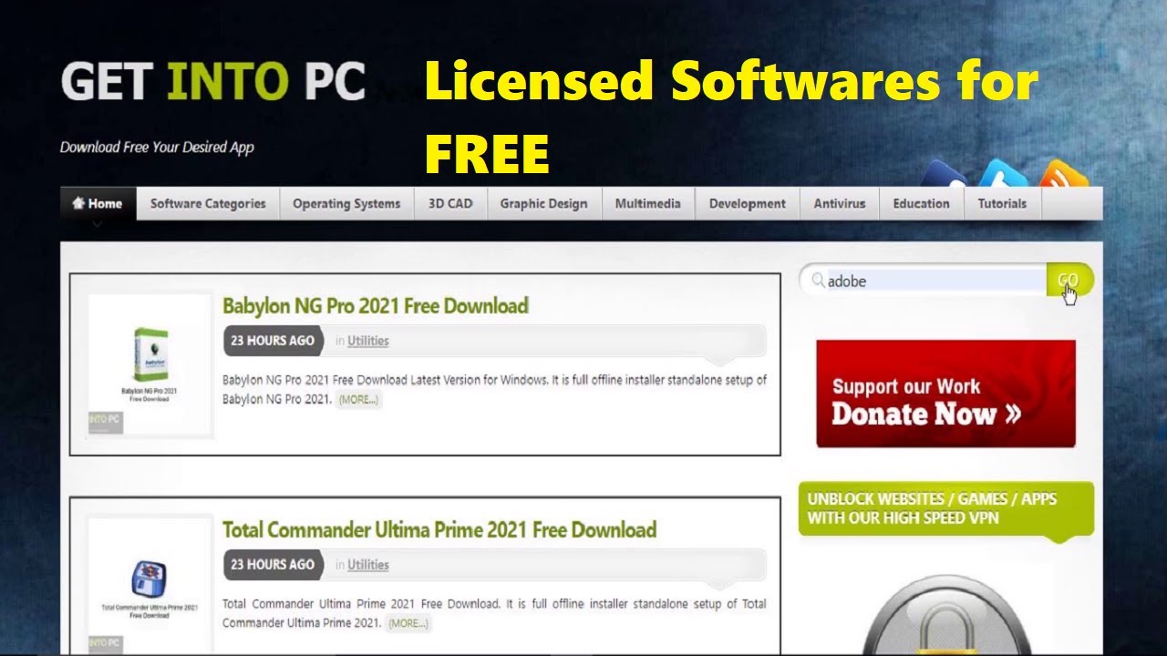 How to Download any Licensed Software for FREE - YouTube