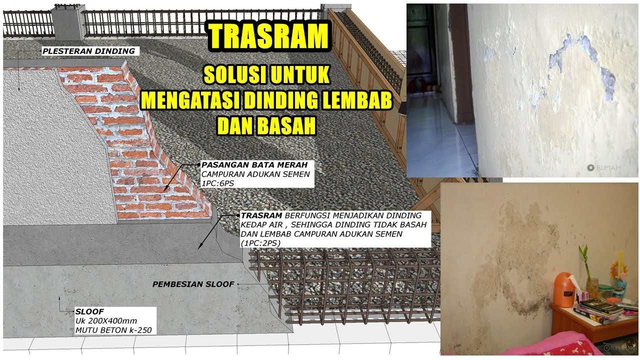 TRASRAM SOLUSI UNTUK MENGATASI DINDING LEMBAB DAN BASAH - YouTube