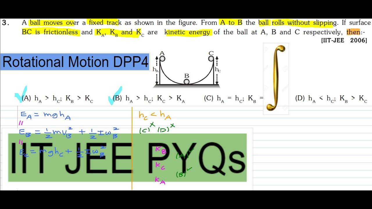 PYQ | IIT JEE | PH Rotational Motion | T6 DPP4 - YouTube