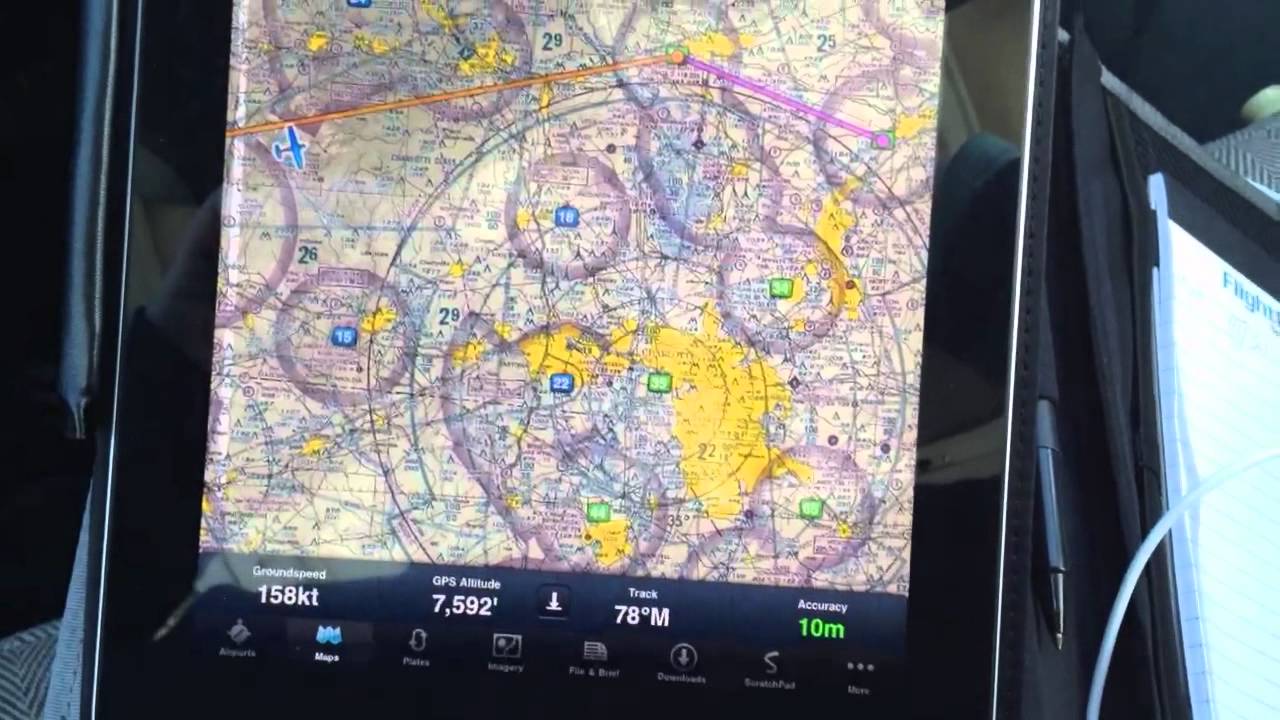 iPad in the cockpit - YouTube