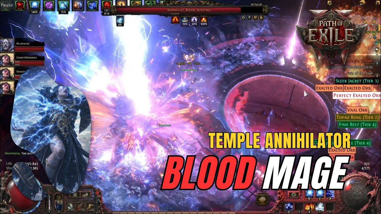 Temple Annihilator Blood Mage Build Path of Exile 2 - Maga Sangrenta de ...