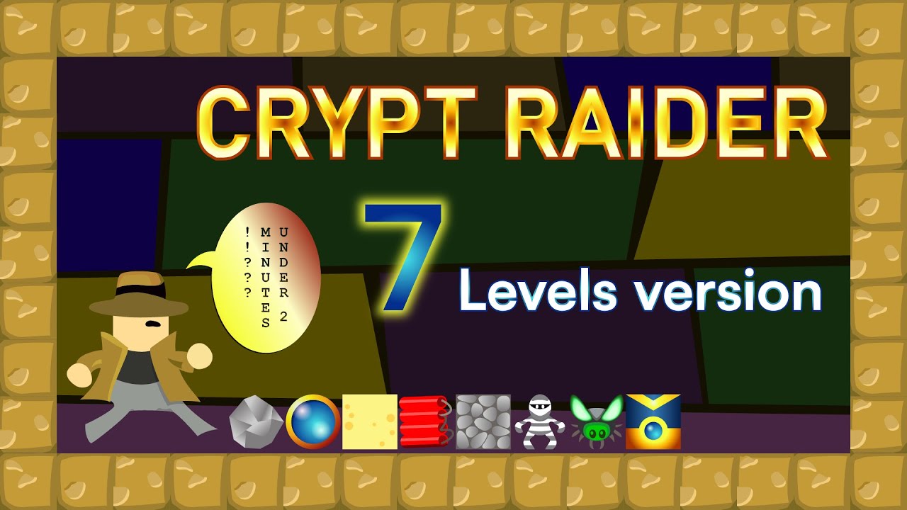 【彩色玻璃燈】-Crypt Raider-7 levels version-Speed run - YouTube