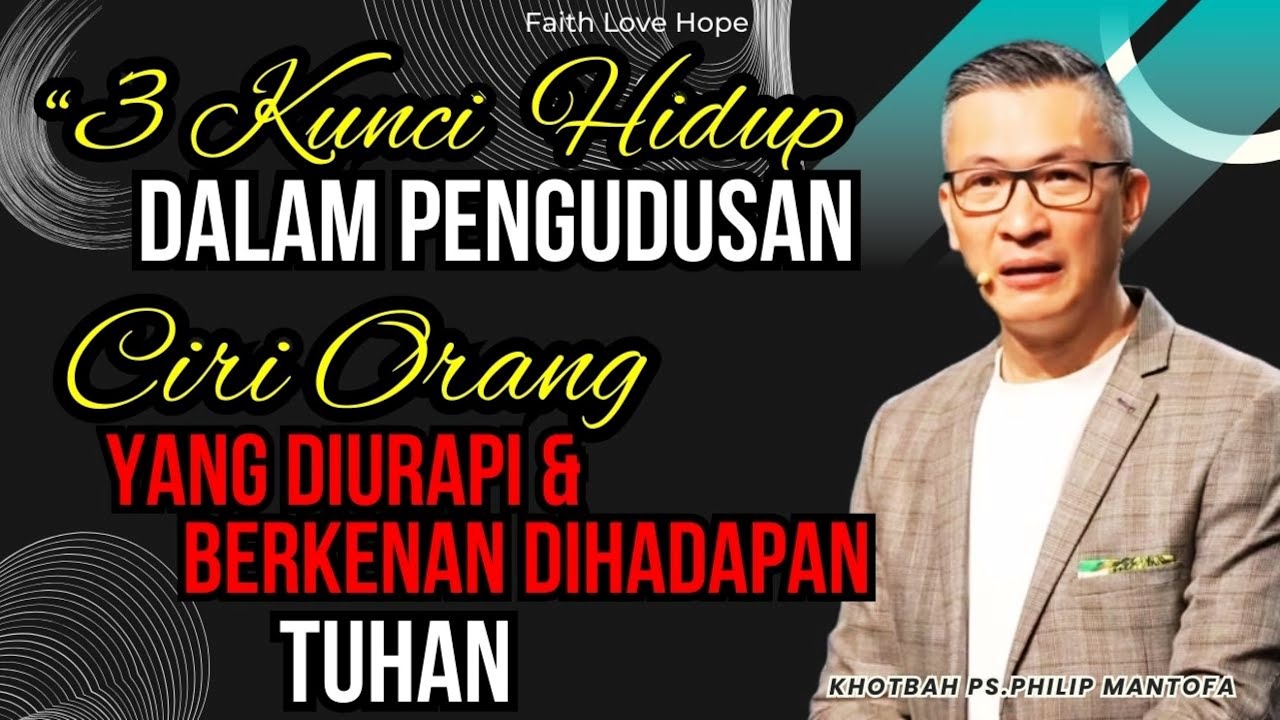 “3 KUNCI HIDUP DALAM PENGUDUSAN : CIRI ORANG YANG DIURAPI & BERKENAN DI ...