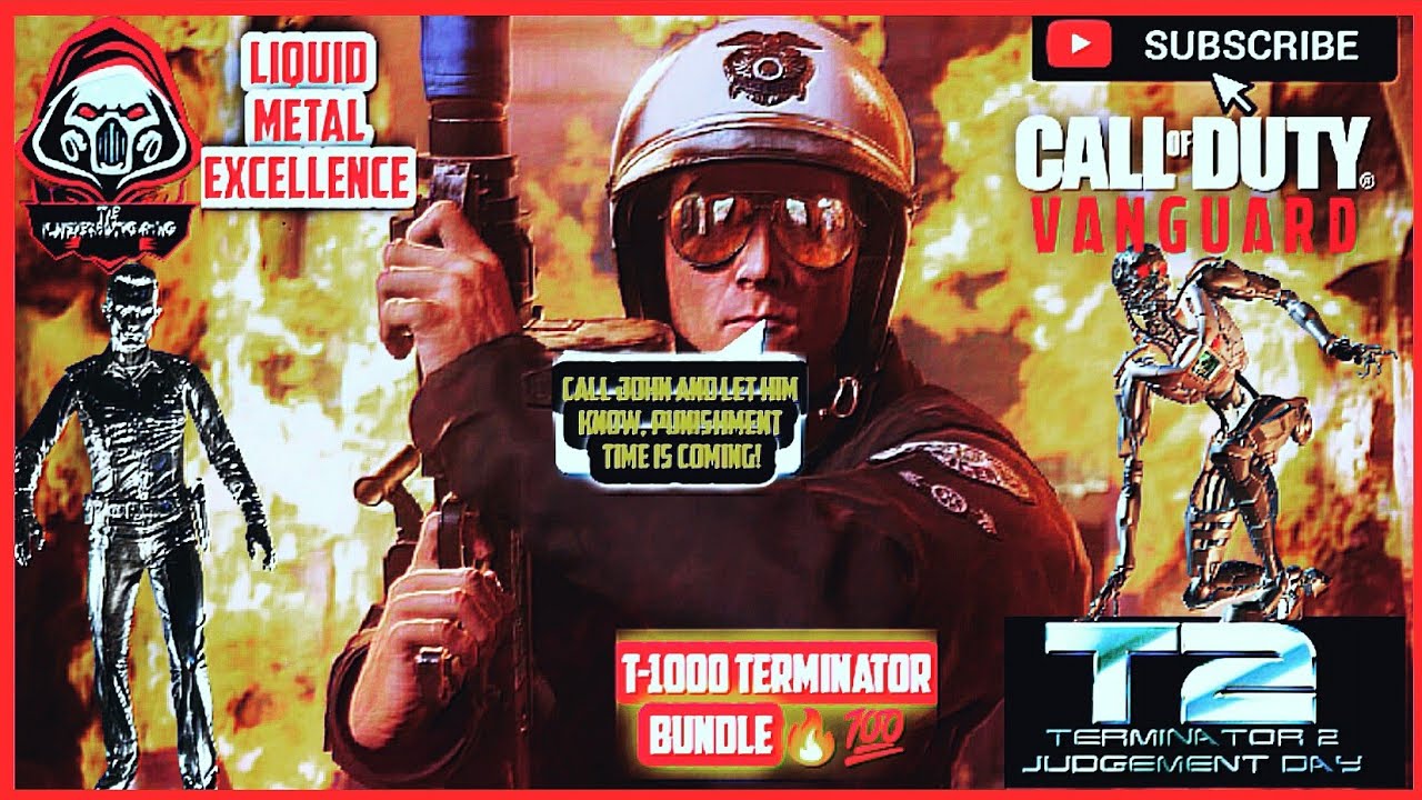 Call Of Duty Vanguard New T-1000 Terminator Bundle "Rise Of The T-1000 ...