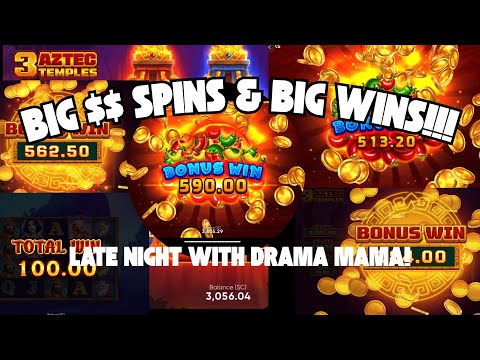 SPINQUEST BIG $ SPINS & BIG $ WINS!  Drama and Texas Slot Moma, late night fun!