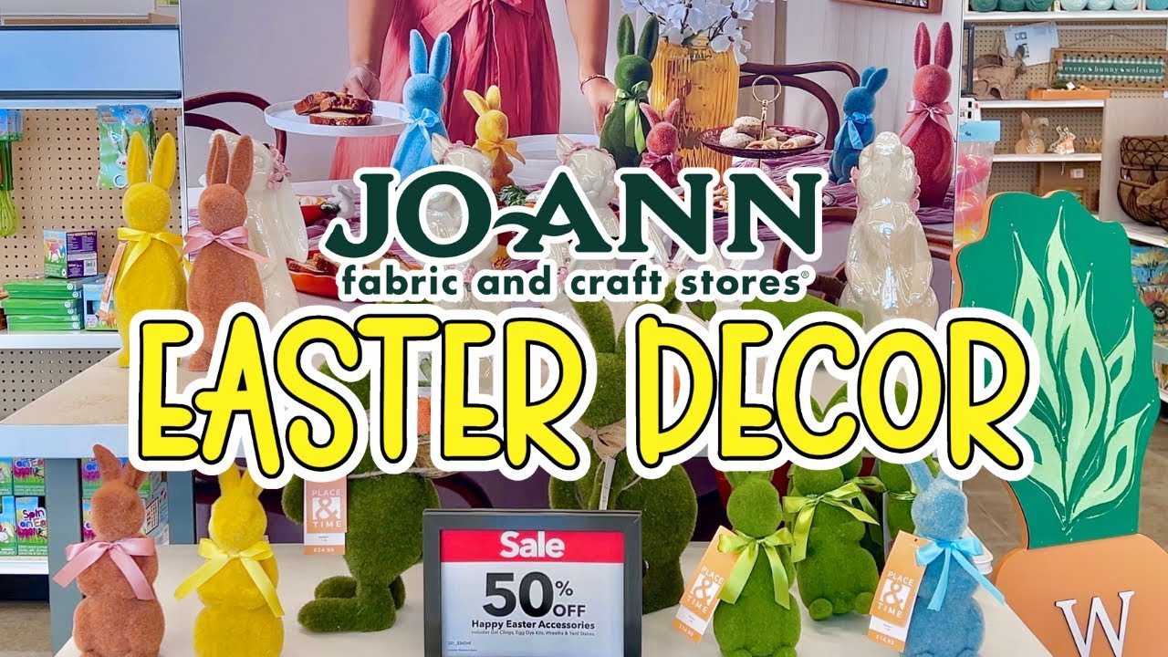 JOANN FABRICS EASTER DECOR 2024 | Shop With Me - YouTube
