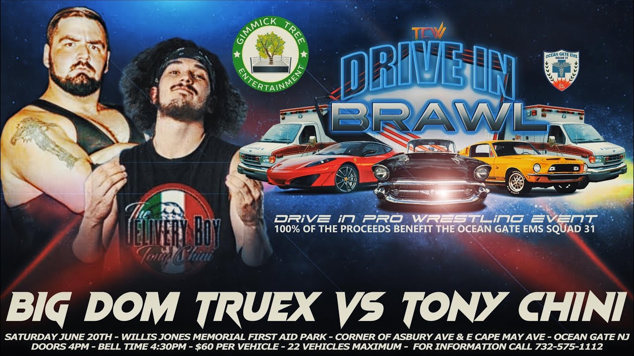 MTW SHOWCASE MATCH! TONY CHINI VS BIG DOM TRUEX! TCW DRIVE IN BRAWL 6 ...