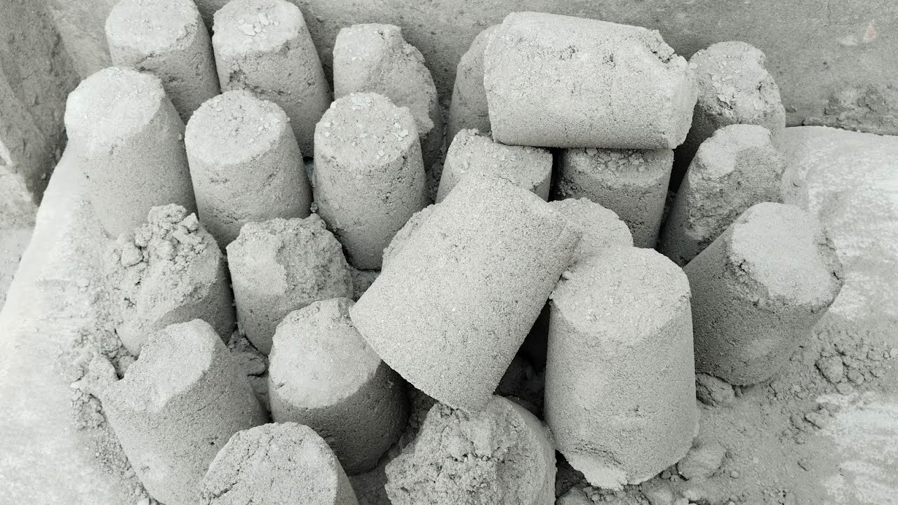 ASMR : crispy zero size stones with chalk and sand glass series #10 ...