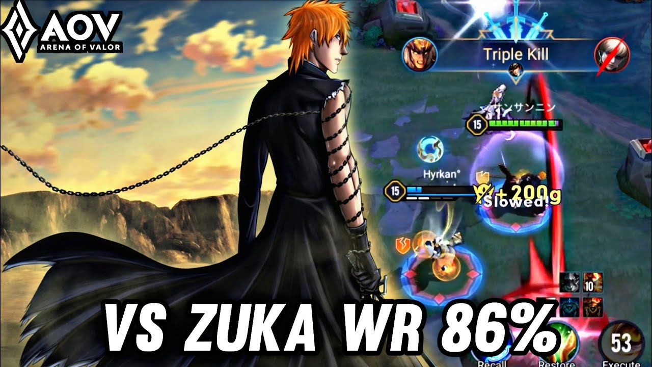 AOV : LUBU/ICHIGO GAMEPLAY | VS ZUKA WR 86% - ARENA OF VALOR ...