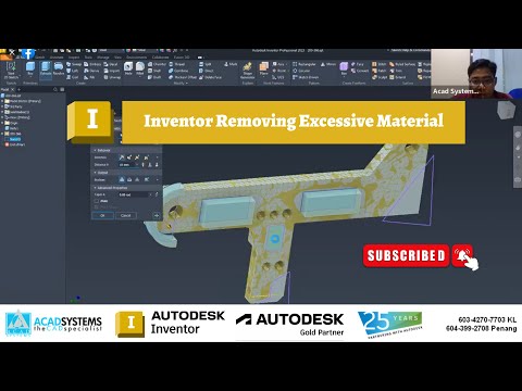 Inventor Removing Excessive Material - YouTube