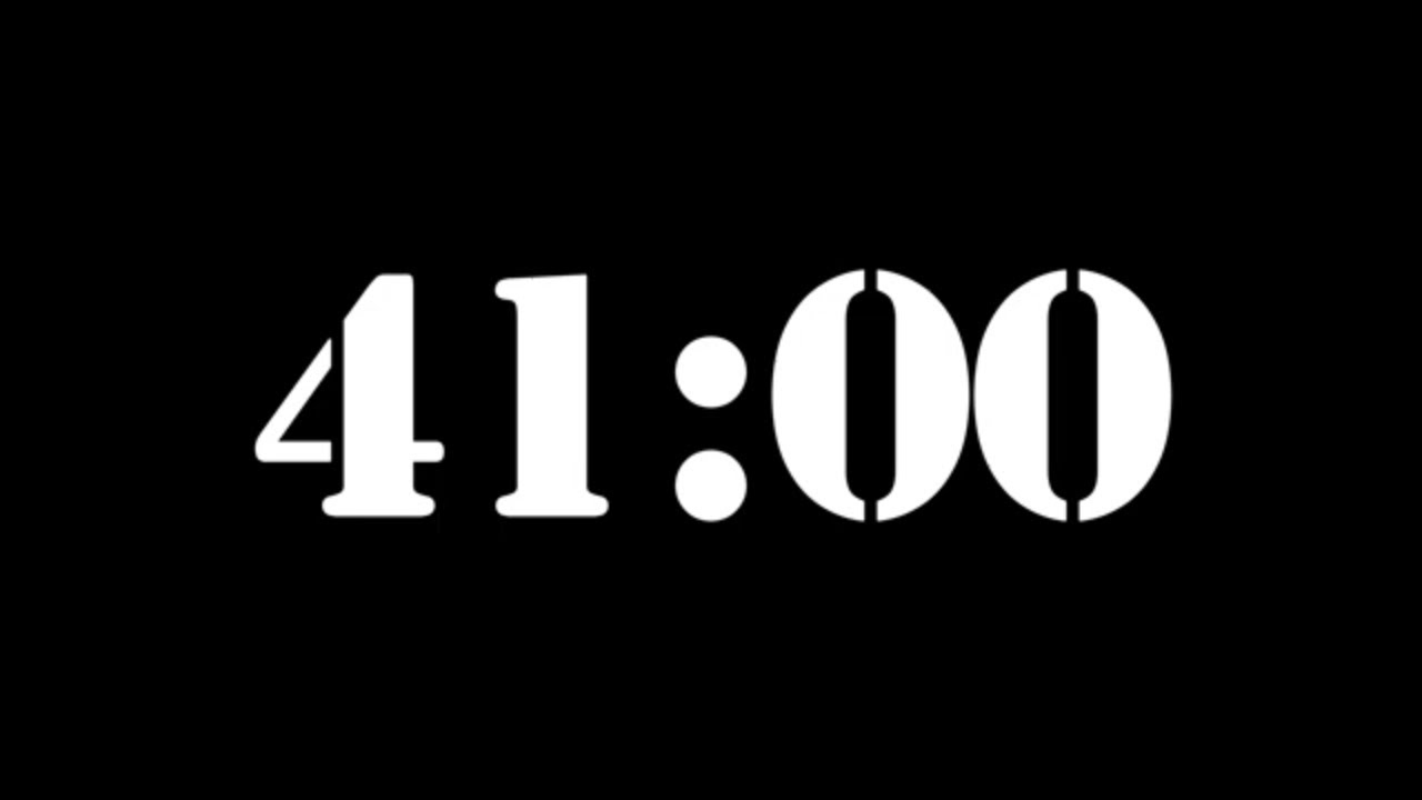 41 Minute Timer | 2460 Second Timer | 41 Minute Countdown - YouTube