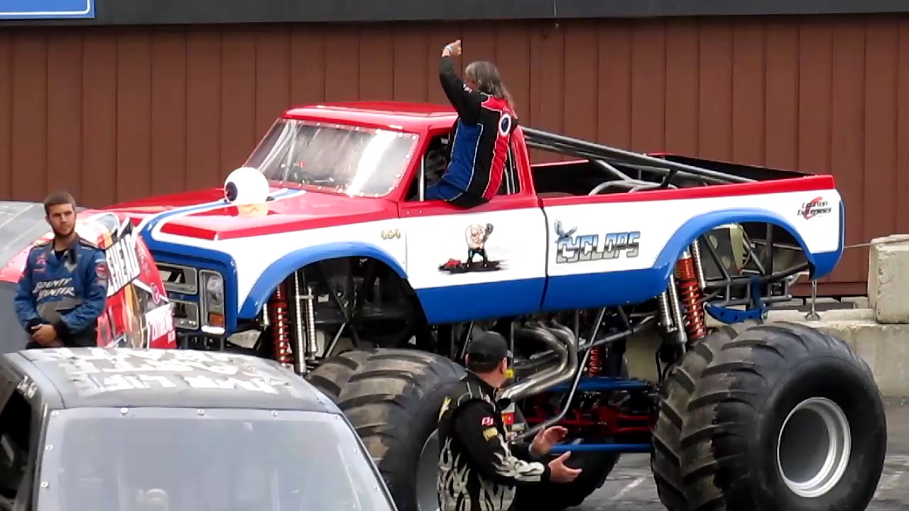 Washington State Spring Fair Monster Trucks Pit Party & Intros!!! - YouTube