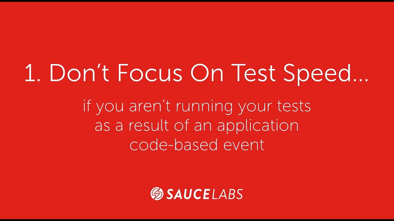 Who Should Be Focusing on Faster Test Results? - YouTube