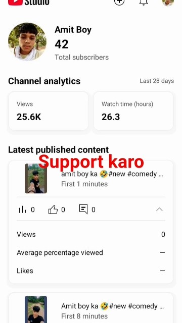 aap log support kijiye Amit boy ka video short viral - YouTube
