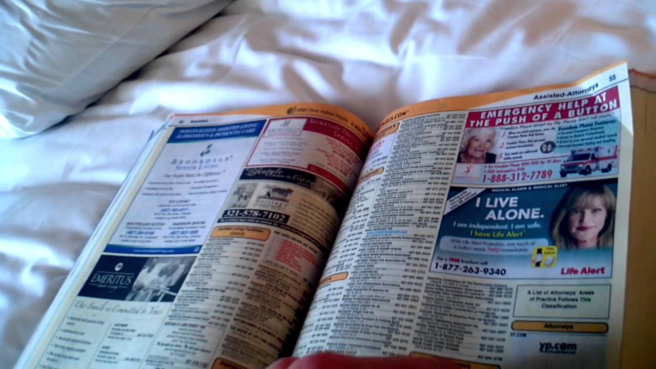 Atturneys in the Orlando Yellow pages - YouTube