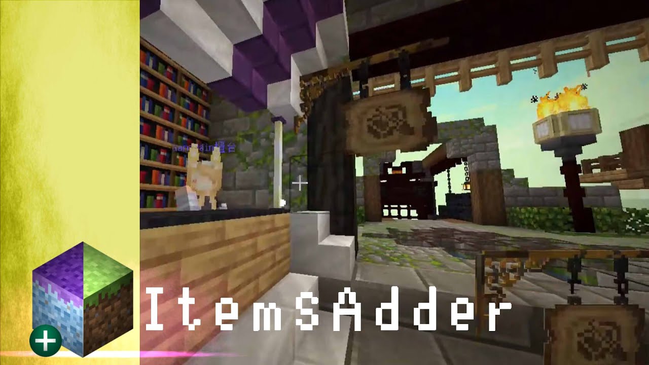 【ItemsAdder】RPG商店造型招牌 ⊹ 6Type x 8Biome 總共48個模型 - YouTube