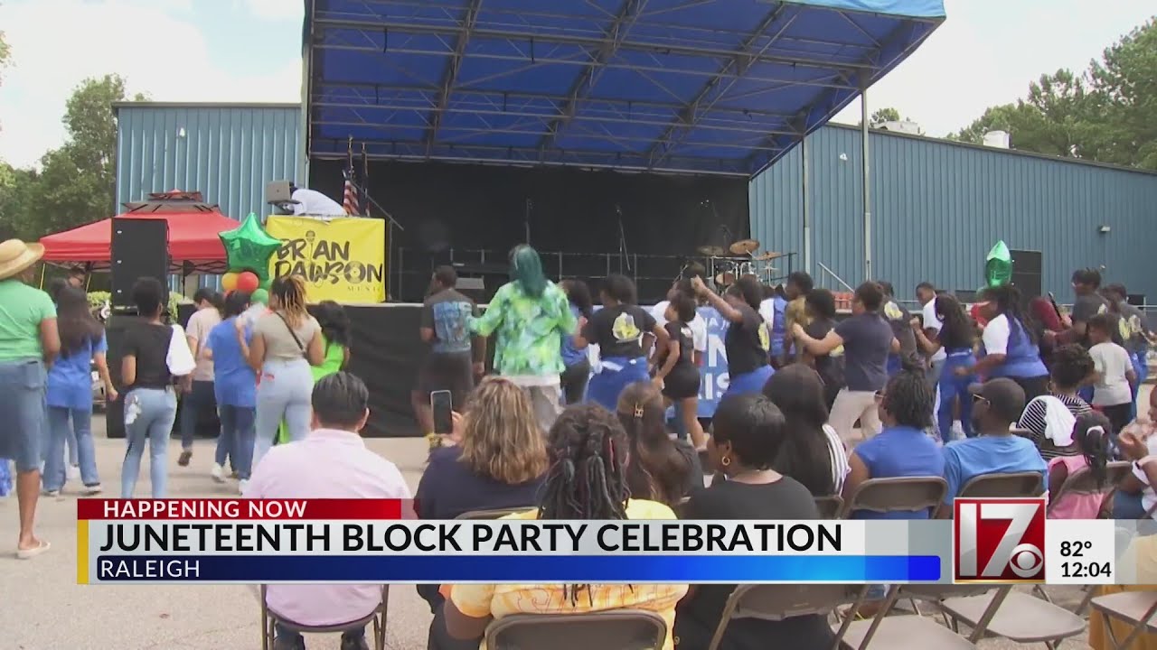 Juneteenth Block Party Celebration in Raleigh - YouTube