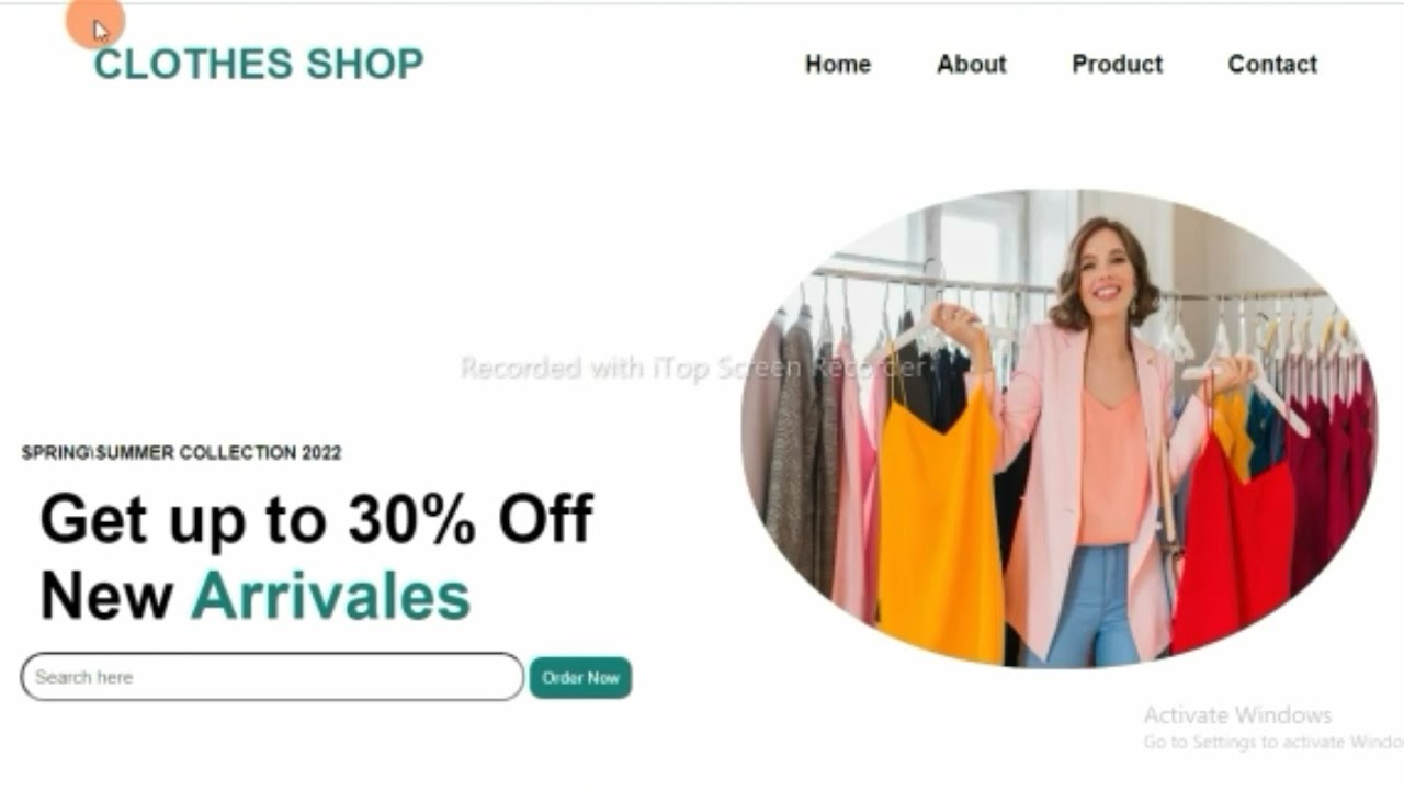 How To Design E-commerce Website Using || Html, & Css || E-commerce