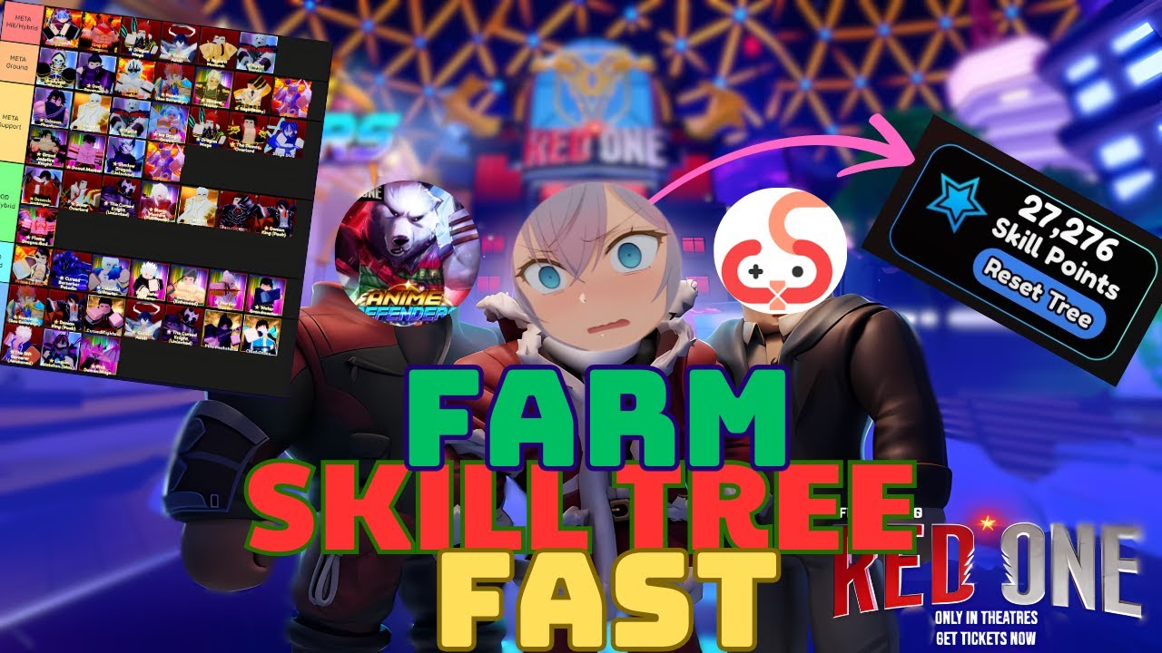 Cách Treo Auto Farm Skill Tree Trong Anime Defenders Nhanh Nhất - YouTube