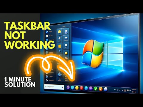 How To Fix a Frozen Taskbar In Few Steps 1 Minute Video || Taskbar Not ...
