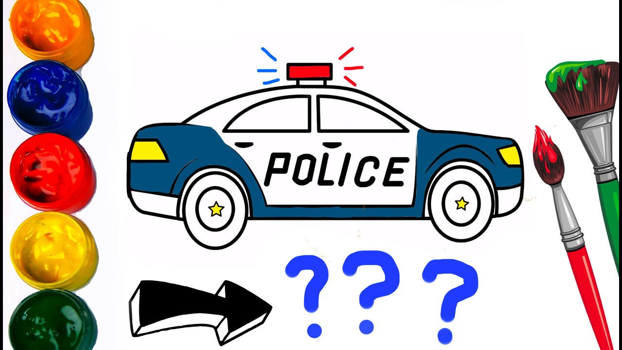 Learn to Draw a Police Car for kids video - YouTube