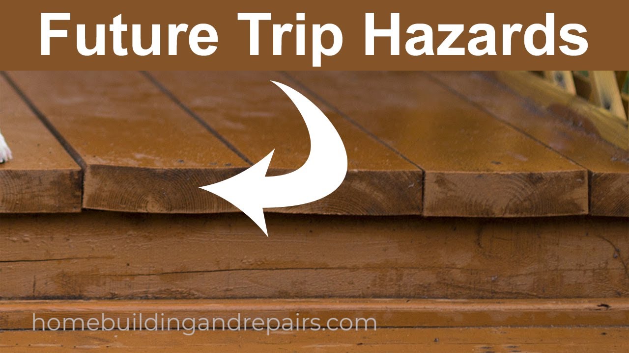 Cupped Lumber Problems And Solutions For Top Step In Deck Stairs ...