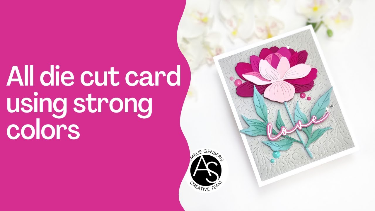 All die cut cards in strong colors - YouTube