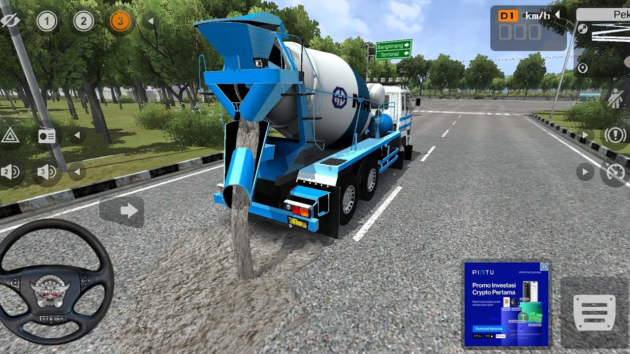 Truck Molen Biru Super Keren wisata telolet jalan2 di kota Pekanbaru ...