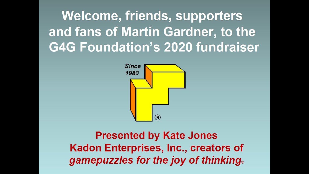 Gathering for Gardner (G4G) 2020 - YouTube