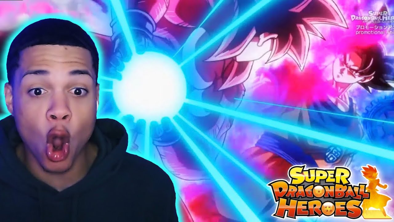 UI GOKU VS SSJ4 GOKU!! | Super Dragon Ball Heroes Episode 50 REACTION ...