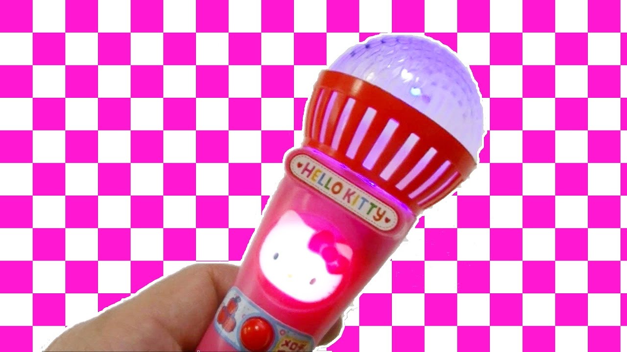 Hello Kitty Microphone Toy!Sing With Hello Kitty.ハローキティのマイク - YouTube