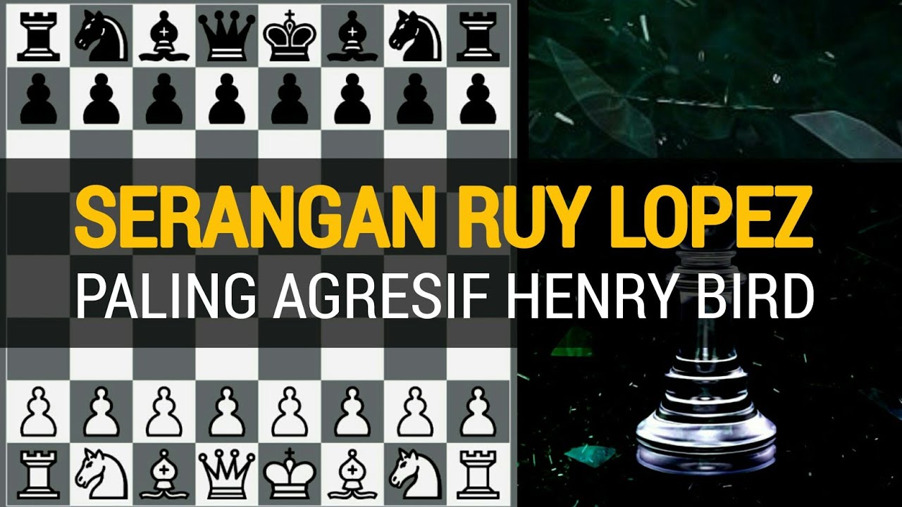 AGRESIF & Mematikan ! Jebakan catur putih terbaik - Henry Bird - YouTube