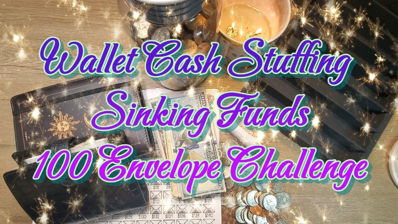 Wallet Cash Stuffing | Sinking Funds | Penny Challenge | 100 Envelope ...
