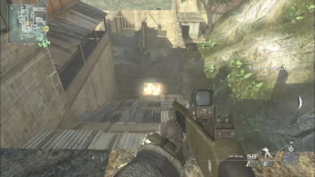 secret slide out the map on mw2 - YouTube