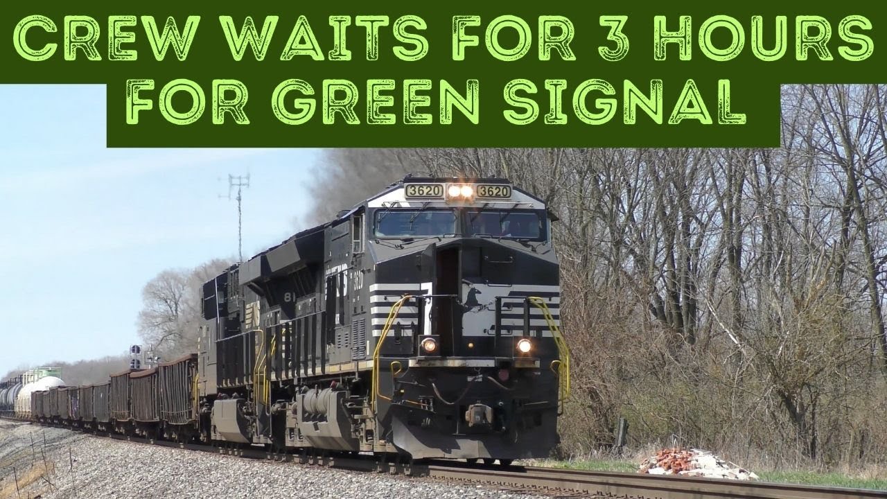 Crew waits for 3 hours for a green signal because of trains backed-up ...