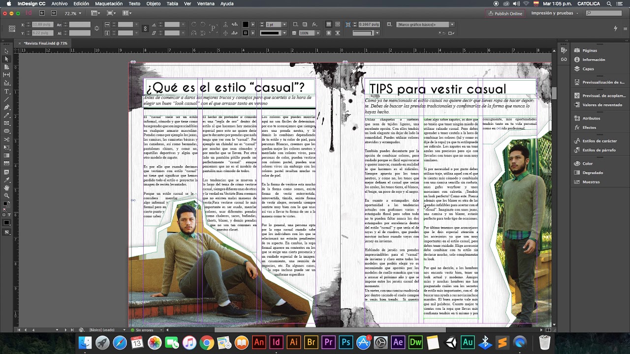 Arte Final para Imprenta: Revista montada caballete en Indesign (Parte ...