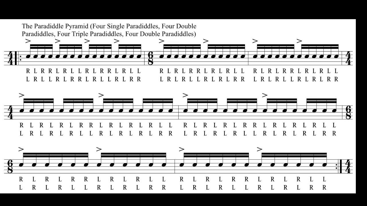 Let's get GOOD! Episode Beta21 - The Paradiddle Pyramid warmup - YouTube