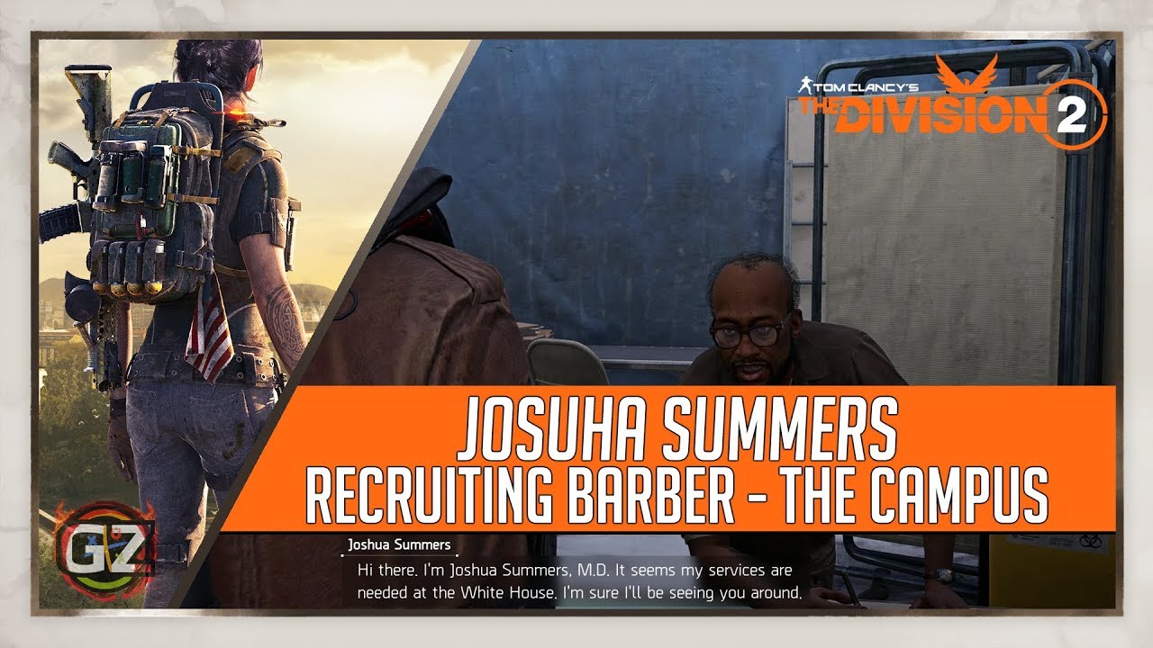 The Division 2 | Recruiting Barber - Joshua Summers - YouTube
