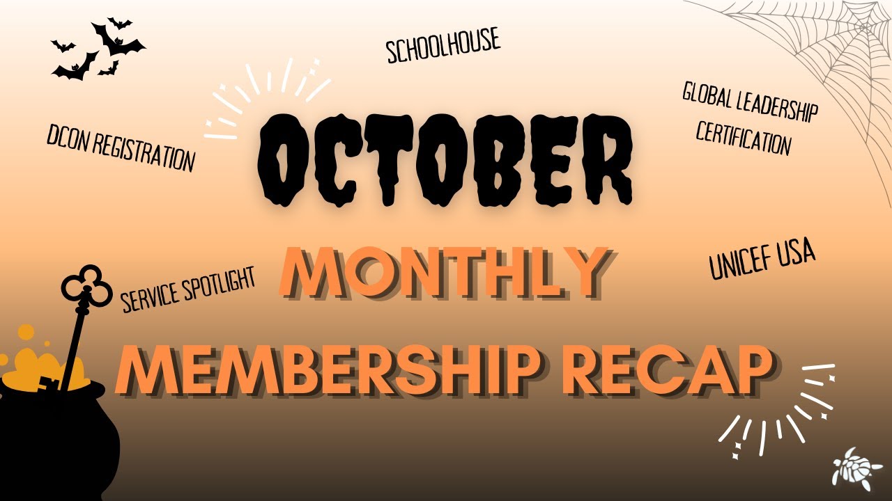 October Monthly Membership Recap - YouTube