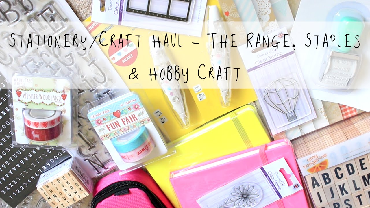 Stationery/Craft Haul | The Range, Staples & Hobby Craft | MyGreenCow ...