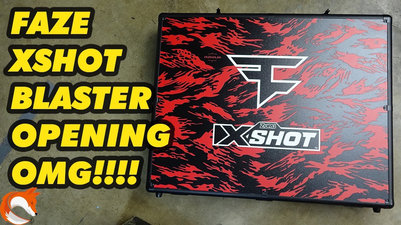 Faze + Xshot Blaster Opening OMG!!!! - YouTube