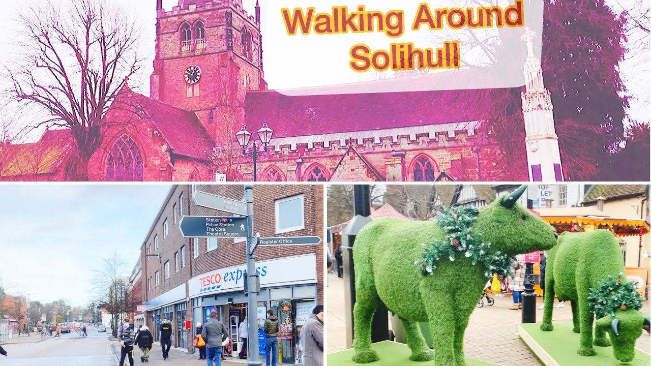 Walking Around Solihull Town Centre Christmas Market 2021| Walking ...