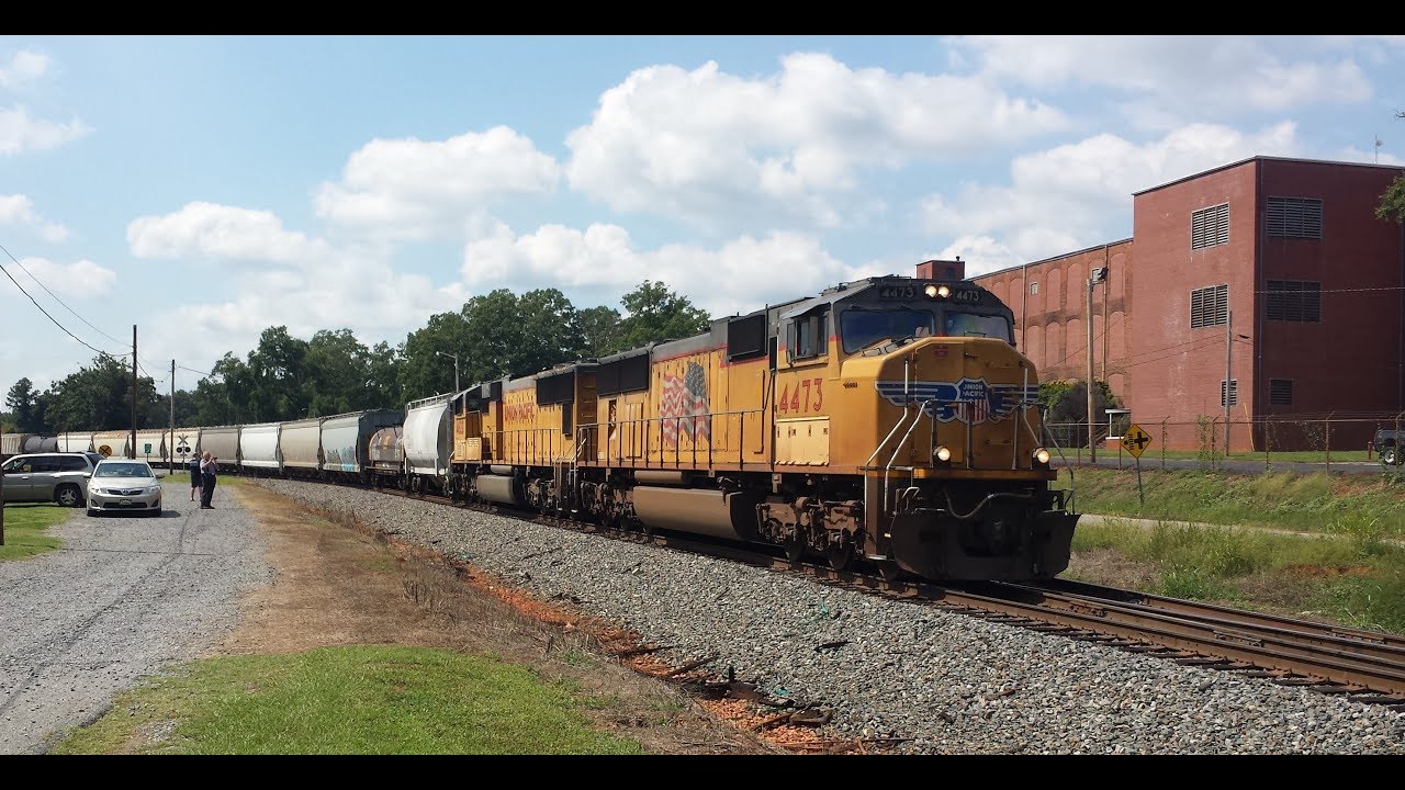 NS Train 338 With UP Leader 4473 At Rock Hill SC On The NS R-Line ...