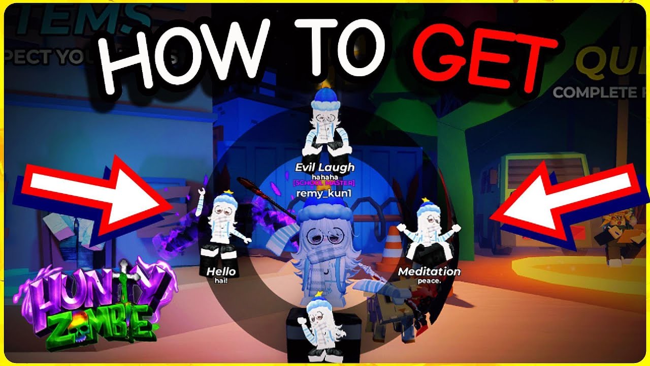 How to Get and Use Emotes in Hunty Zombie (Roblox) - YouTube