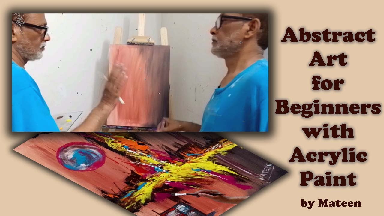 Abstract Art for Beginners | Acrylic Painting | Easy Painting | Step by ...