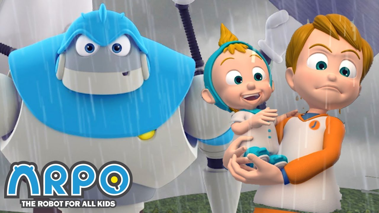 Stolen Baby PACIFIER! - ARPO the Robot | | Cartoons for Kids | Robot ...