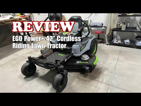 EGO Power+ TR4204 42 inch 56V Cordless Lawn Tractor - Review - YouTube
