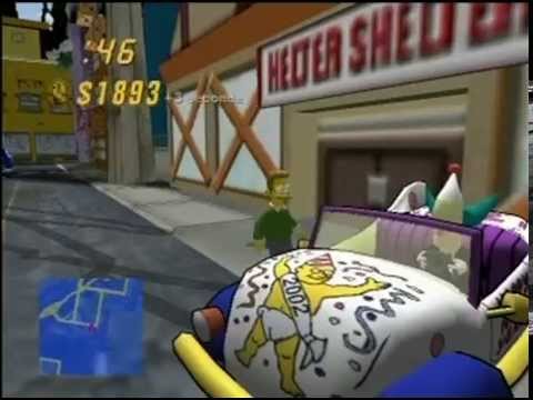 Klown Kar - New Year's Krusty - Downtown (The Simpsons Road Rage ...