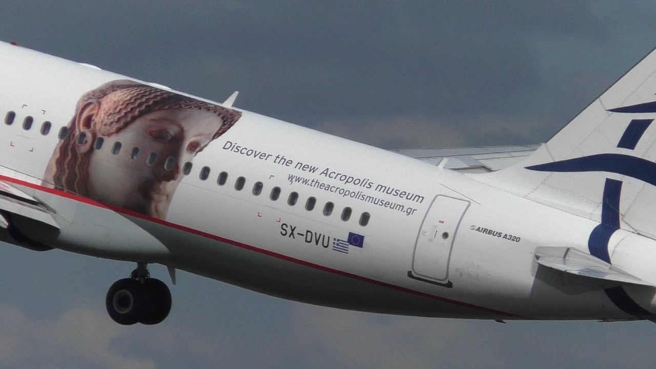 Aegean Airlines (Discover the new Acropolis Museum Livery) Airbus A320 ...